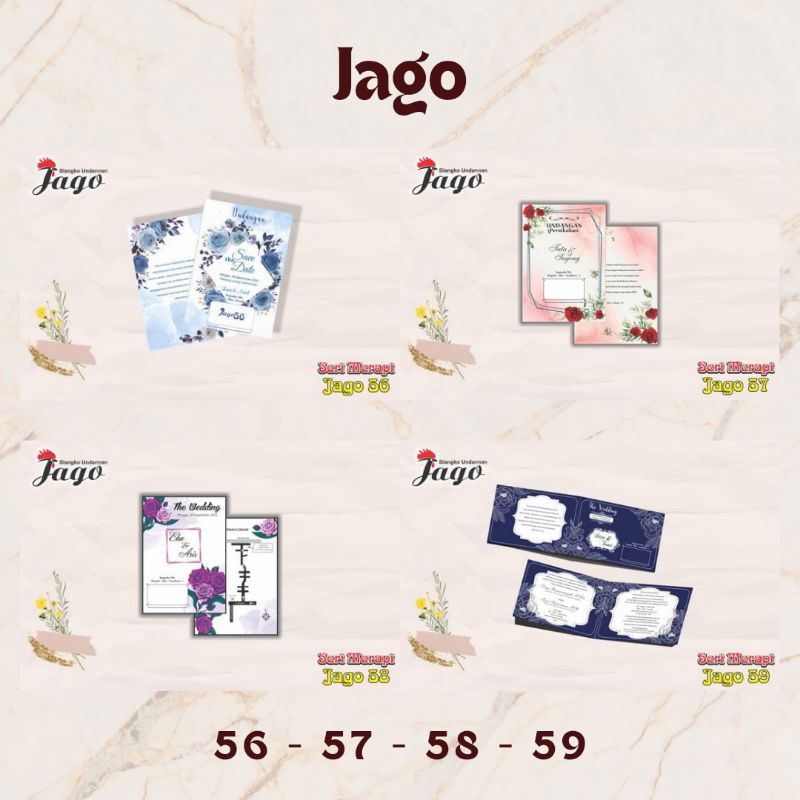 Jual Blangko Undangan Jago 56, 57, 58, 59 | Shopee Indonesia