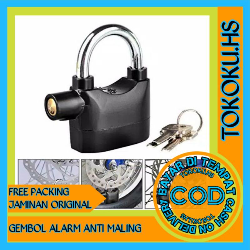 Jual GEMBOK ALARM/KINBAR/GEMBOK ANTI MALING/GEMBOK MODERN/GEMBOK/ALARM ...