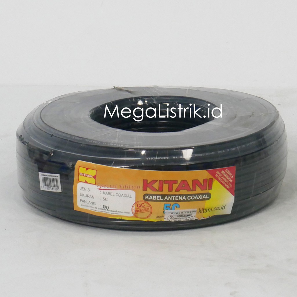 Jual KITANI KABEL TV COAXIAL 5C ( 100 YARDS ) / CABLE ANTENA FULL TEMBAGA ( 100Y ) | Shopee ...