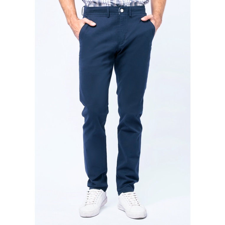 Jual WOOD Basic Slim Fit Chinos Pants 2-OPIBSC522O033 Navy | Shopee ...
