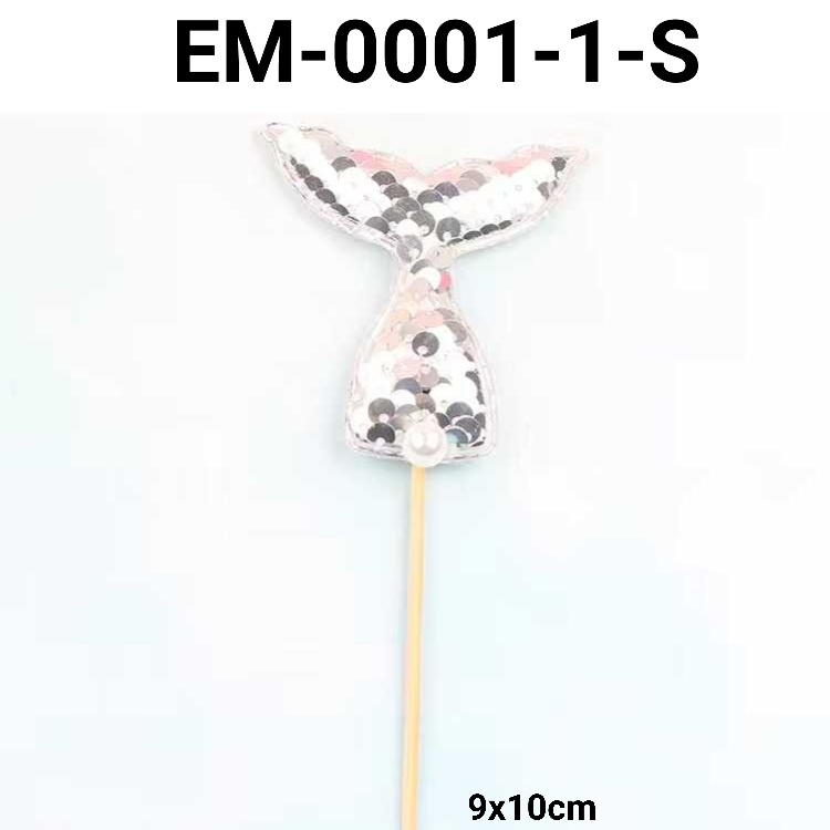 Jual GR-EM-0001 Cake topper hiasan kue ekor ikan duyung mermaid laut ...