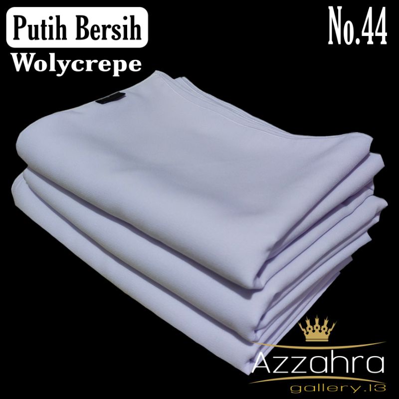 Jual Jilbab Hijab kerudung segi empat Wolycrepe Putih No.44 | Shopee ...