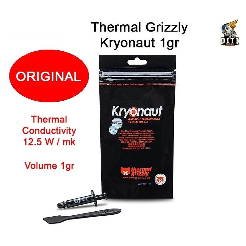 Jual Thermal Grizzly Kryonaut Thermal Paste 1gr Pasta Grease | Shopee ...