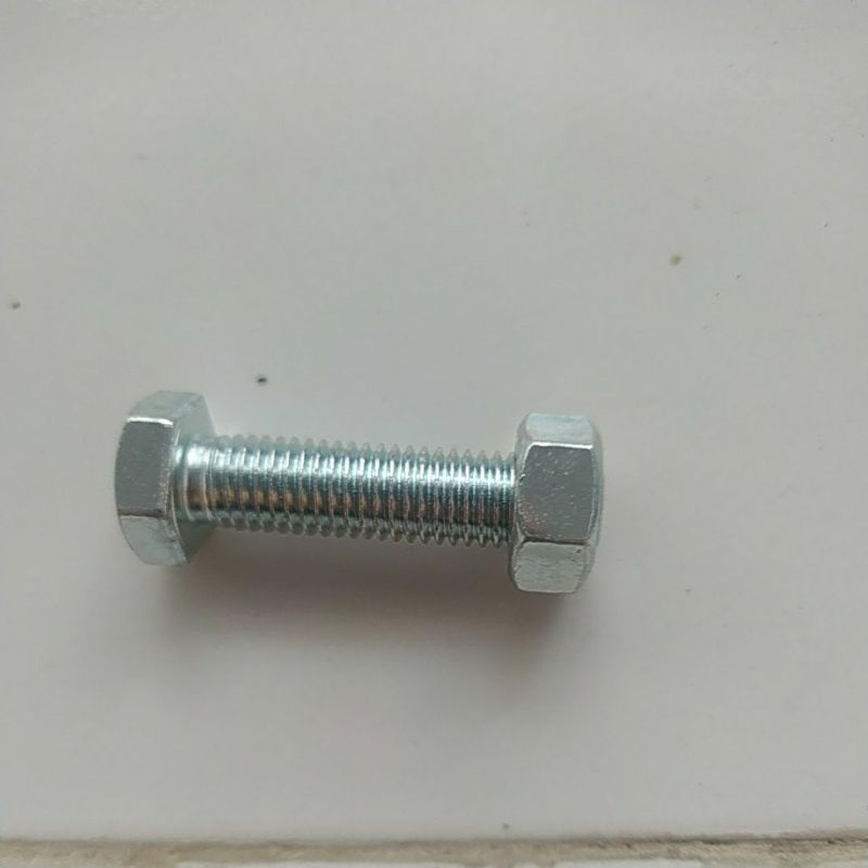 Jual baut mur besi M12 X 50 putih kunci 19 P1.75 panjang 5 cm | Shopee Indonesia