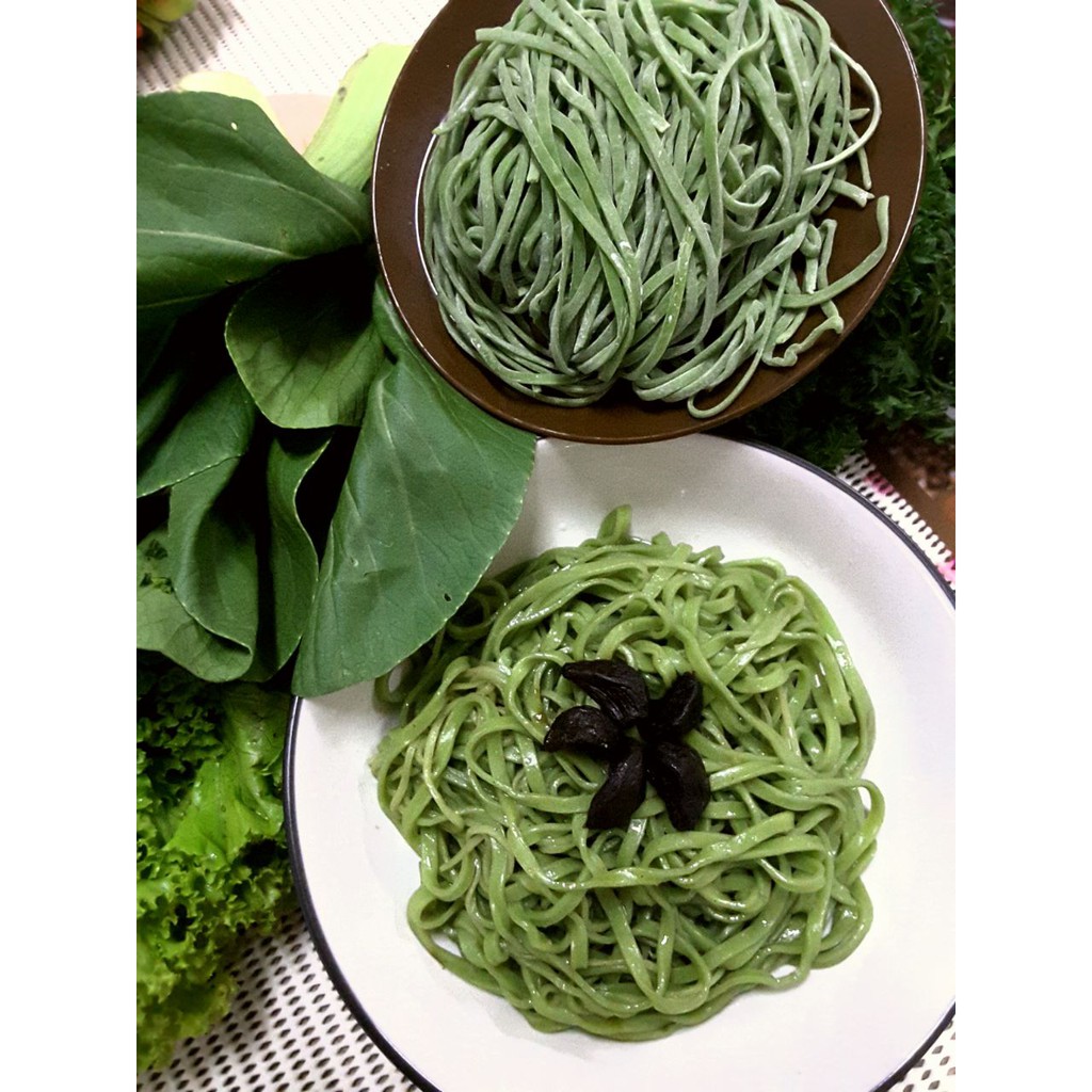 Jual Emiku Mie Sayur Mentah Siap Pakai 500gr Bulat / Gepeng | Shopee ...
