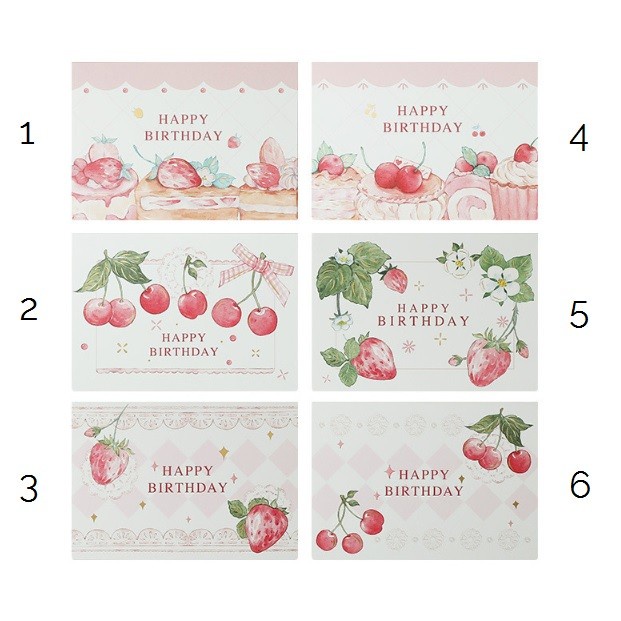 Jual Kartu Ucapan Ulang Tahun Happy Birthday Bday Wish Card Pink Cake ...