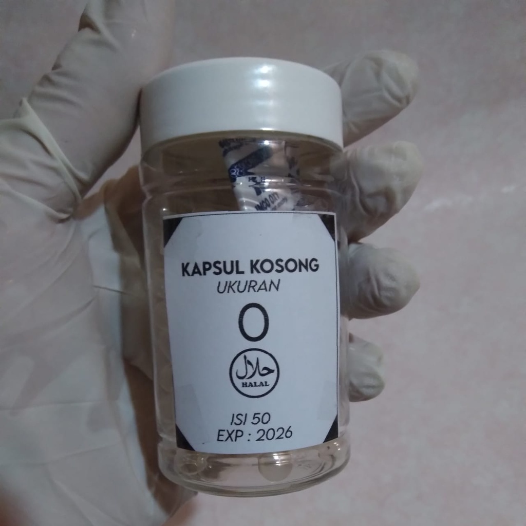 Jual Kapsul Kosong Cangkang Kapsul Ukuran 00, 0, 1, 2, 3, 4 isi 50 ...