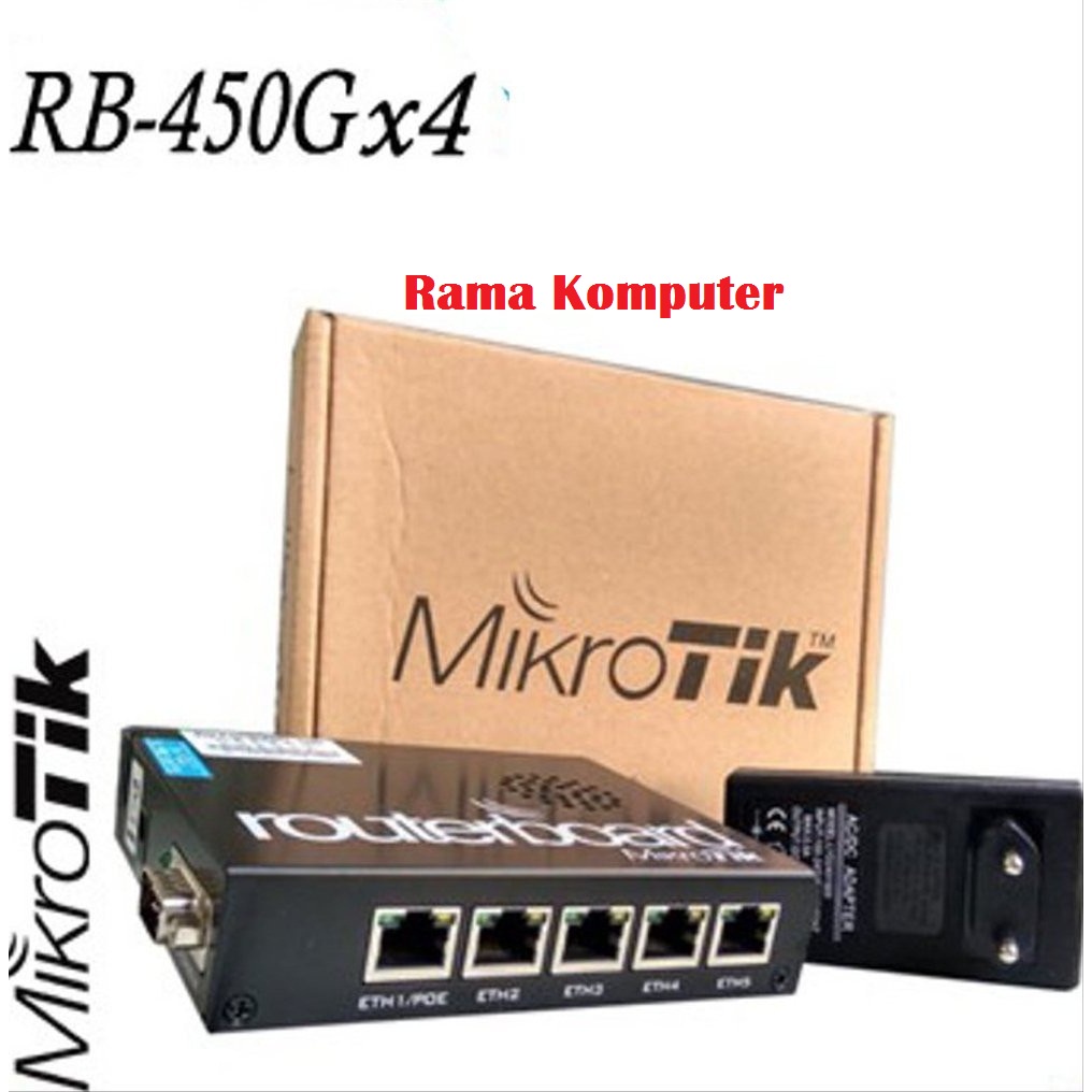 Jual Mikrotik RB450Gx4 Routerboard Indoor - Black | Shopee Indonesia