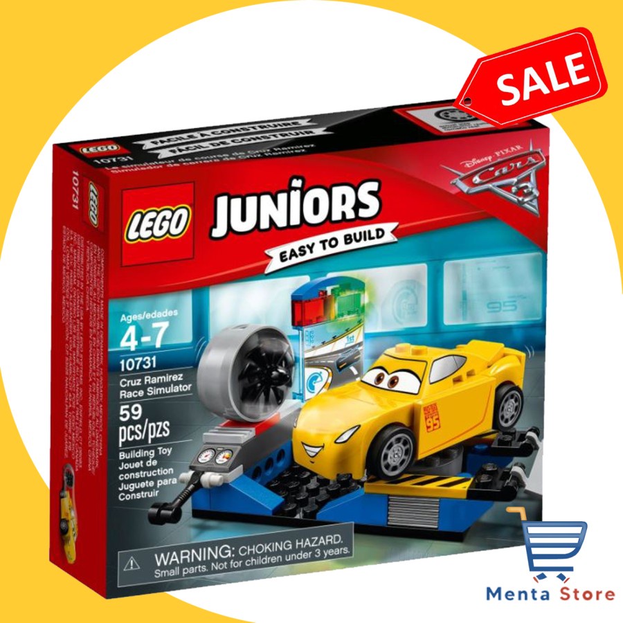Jual LEGO Juniors # 10731 Disney Cars Cruz Ramirez Race Simulator World ...