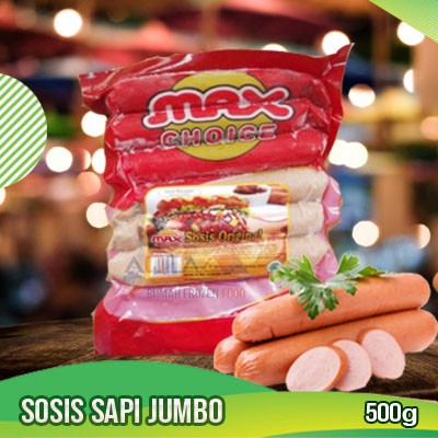 Jual MAX Sosis Sapi Jumbo | Kemasan 500g | Shopee Indonesia