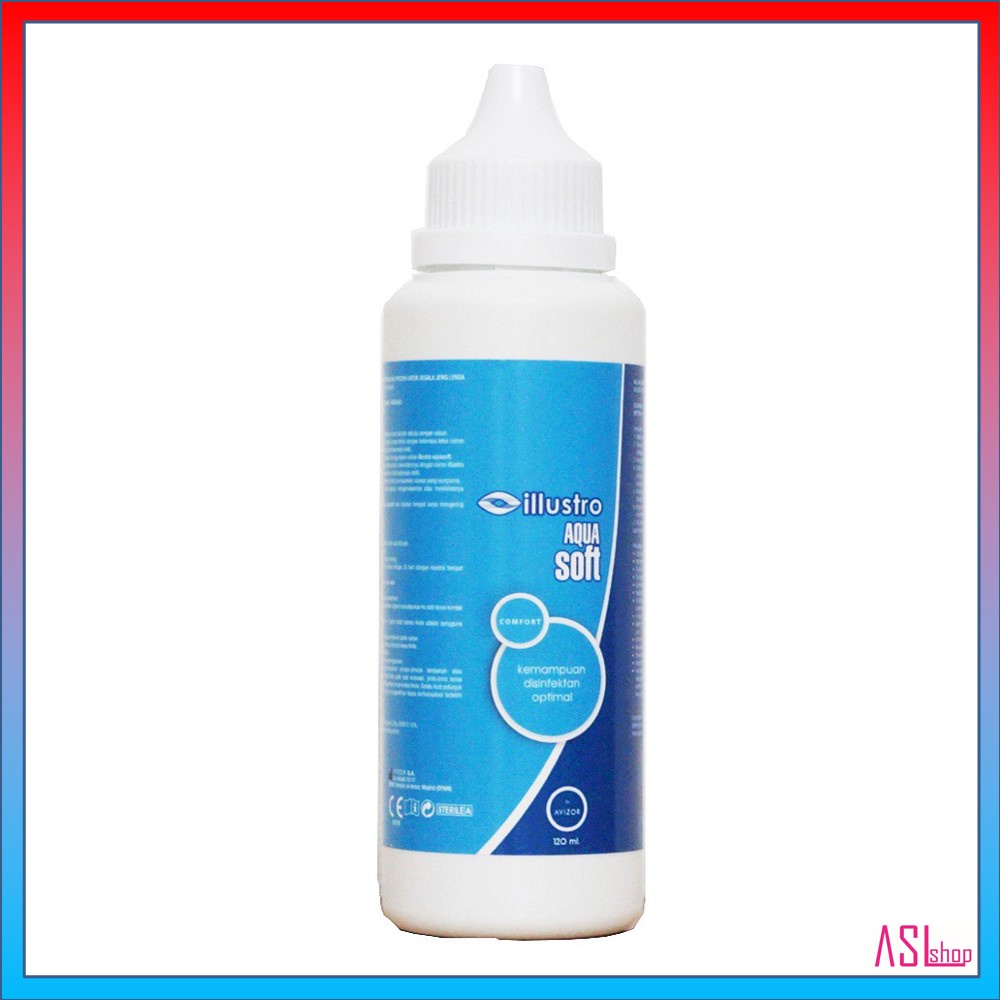 Jual CAIRAN PEMBERSIH SOFTLENS AQUASOFT 120 ML BY ILLUSTRO | Shopee ...