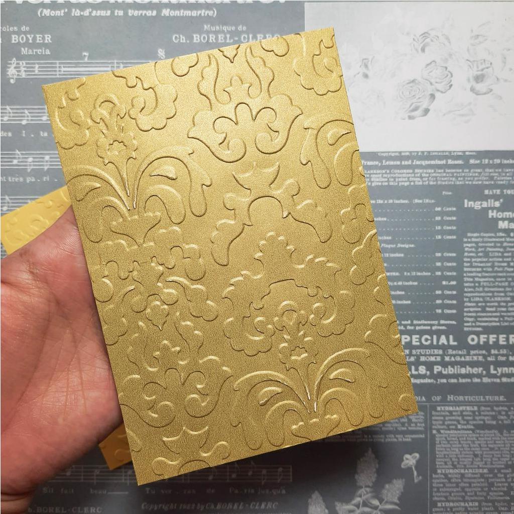 Jual Emboss Paper - CHATEAU DAMASK - Embossing Folder Kertas Timbul ...