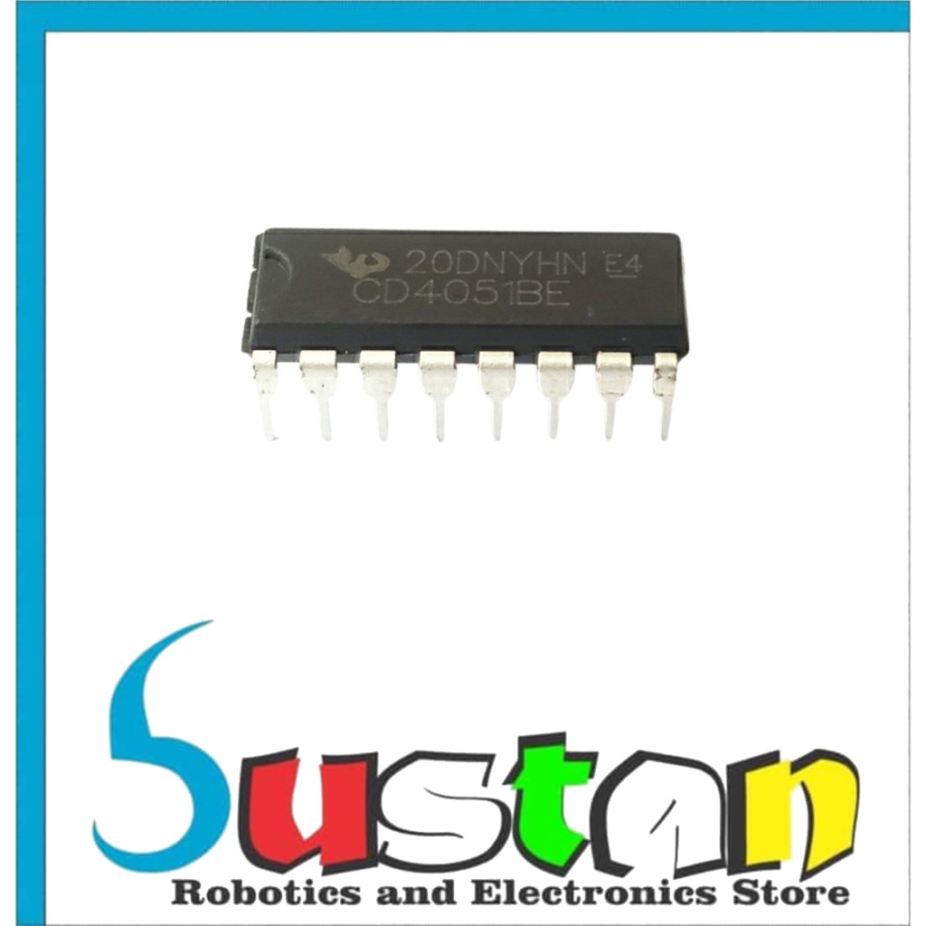 Jual CD4051 IC CD4051BE 16P MULTIPLEXER DEMULTIPLEXER CD4051 DIP 16P ANALOG | Shopee Indonesia