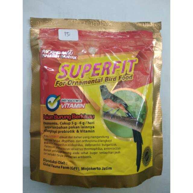 Jual SUPERFIT GOLD / super fit emas khusus untuk harian burung remaja ...