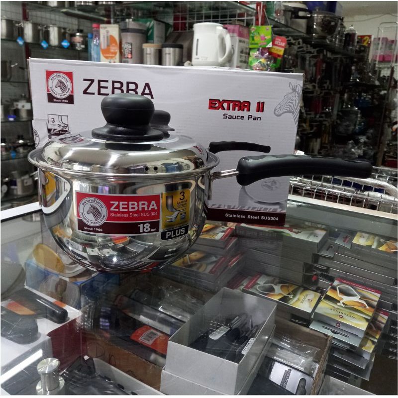 Jual 168150 Panci Sauce Pan Extra II 18cm, Zebra Thailand, SUS 304 ...