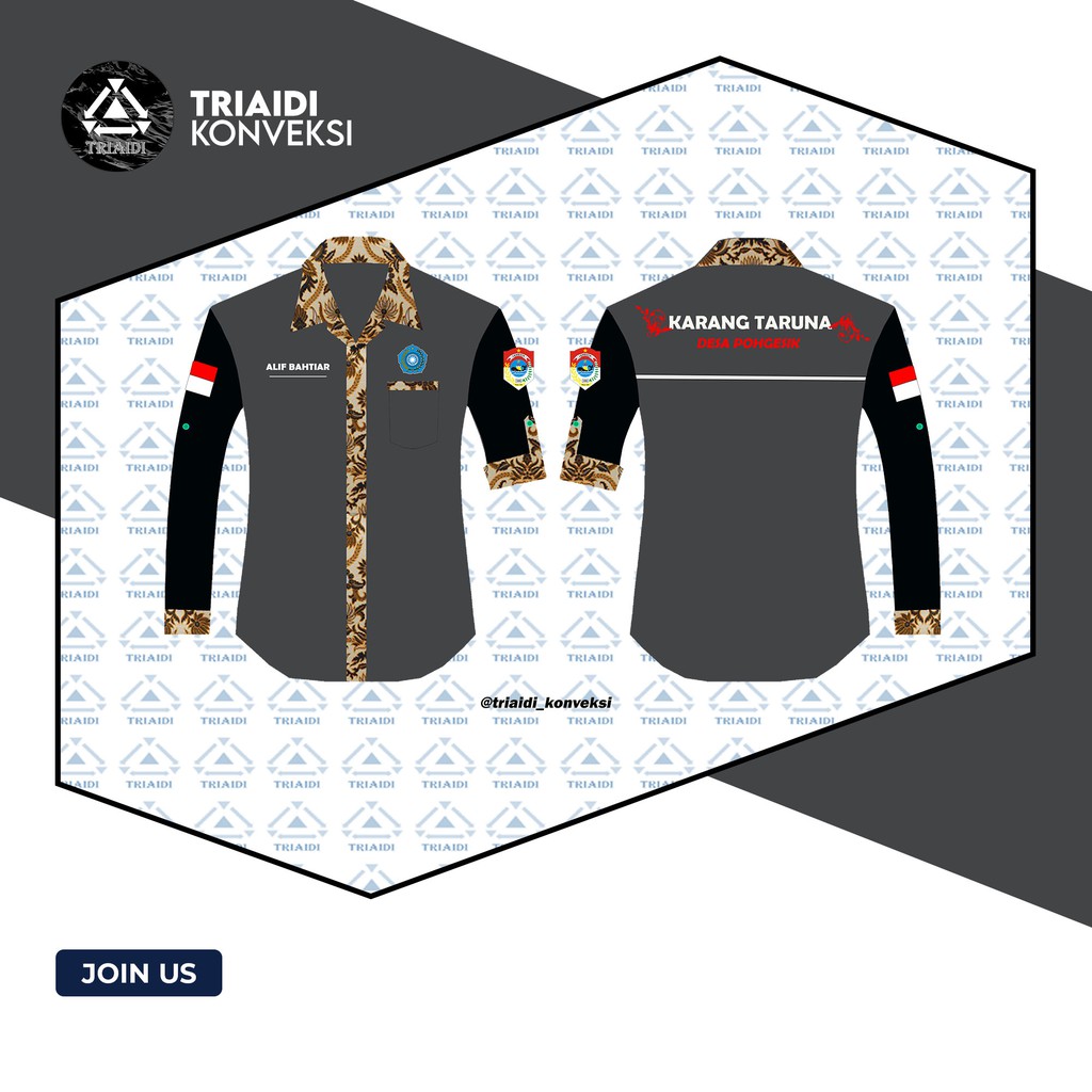 Jual CUSTOM PDH PDL KEMEJA SERAGAM ORGANISASI KULIAH SEKOLAH KERJA ...