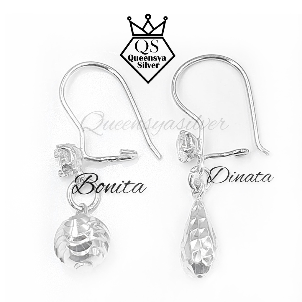 Jual Anting Perak Asli Silver 925 || Lapis Emas Putih || Model Gantung ...