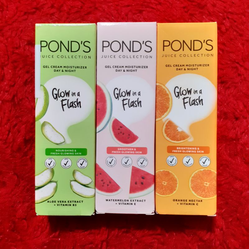 Jual Ponds juice collection moisturizer orange nectar / watermelon ...