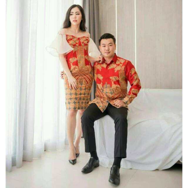 Jual COUPLE BATIK ( DRESS + KEMEJA ) | Shopee Indonesia