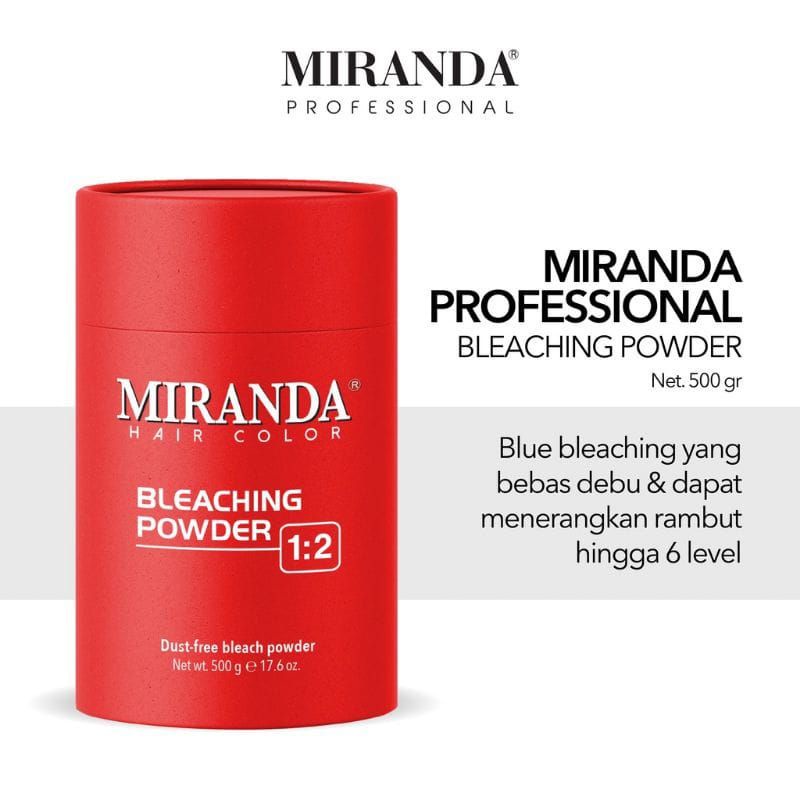 Jual Miranda Hair Color Bleaching Powder 500gr Miranda Profesional ...