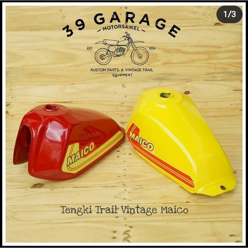 Jual tengki trail klasik tangki trail jadul model maico Tangki gastank ...