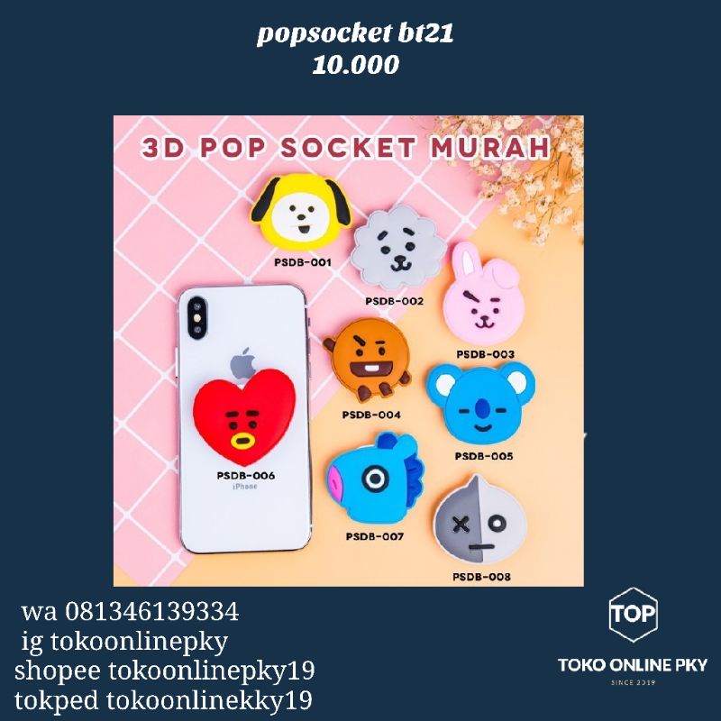 Jual popsocket bt21 | Shopee Indonesia