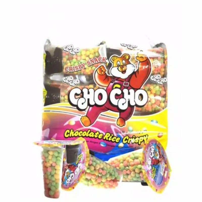 Jual Cho Cho Chocolate Rice crispy 9 gram isi 12 pcs | Shopee Indonesia