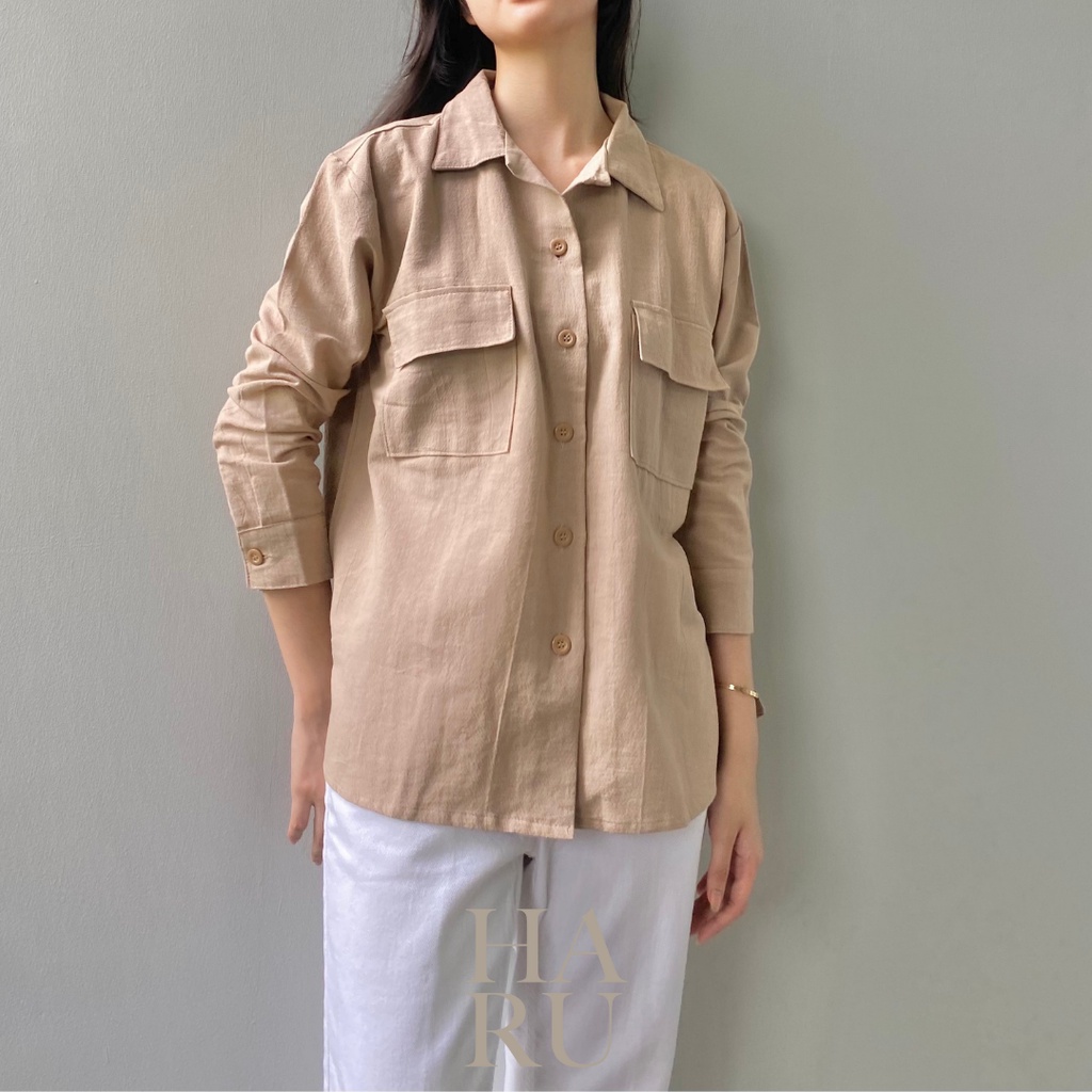 Jual Somi Linen Shirt | Shopee Indonesia