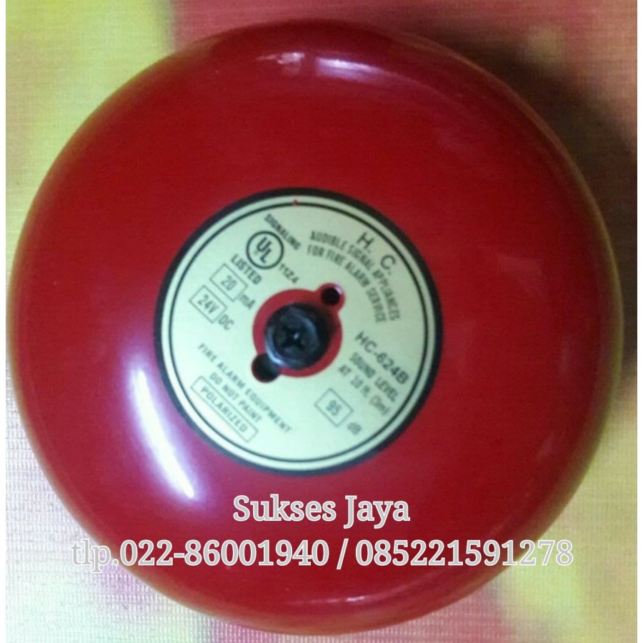 Jual FIRE ALARM BELL 6" TANDA KEBAKARAN GEDUNG RUMAH SYSTEM SENSOR ...