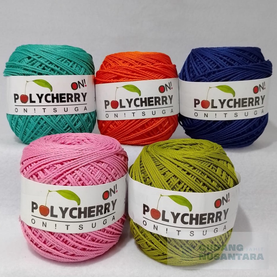 Jual Benang rajut polycherry onitsuga / benang rajut polyester | Shopee ...