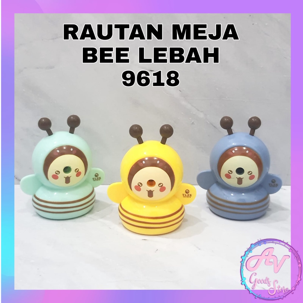Jual Rautan Meja / Serutan Putar Duduk / Rautan Bee Lucu / Rautan Meja ...