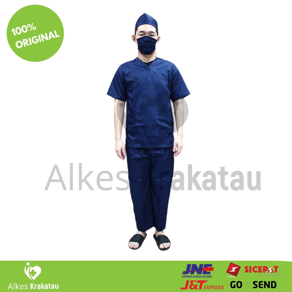 Jual Baju Oka Biru Lengan Panjang dan Pendek / Seragam Suster / Perawat ...