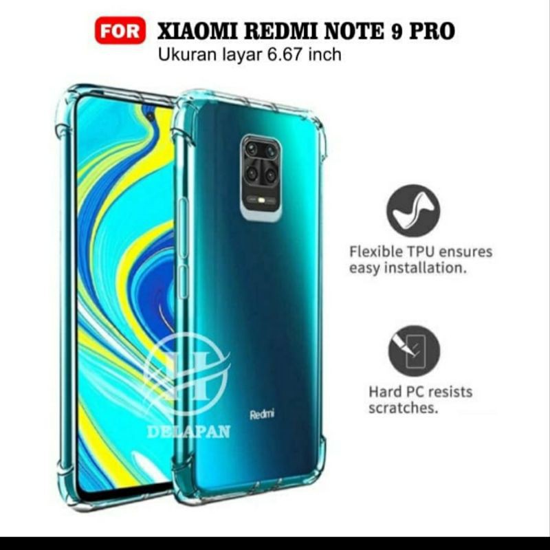 Jual Soft Case Silikon Redmi Note 9 dan Note 9 Pro Bening Transparant ...