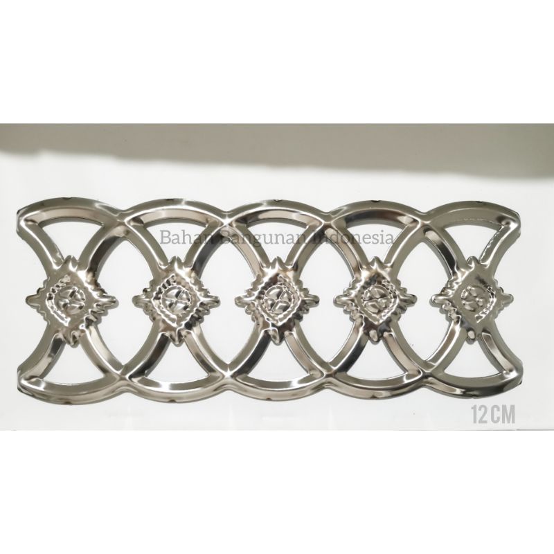 Jual ORNAMEN AKSESORIES PAGAR STAINLESS Bunga Bulat Sambung 12 cm ...
