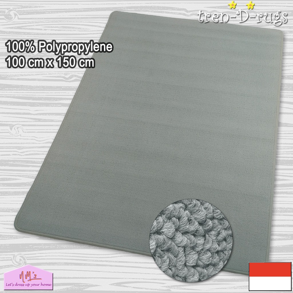 Jual Karpet Polypropylene Polos Lantai Ruang Tamu Tidur Permadani ...