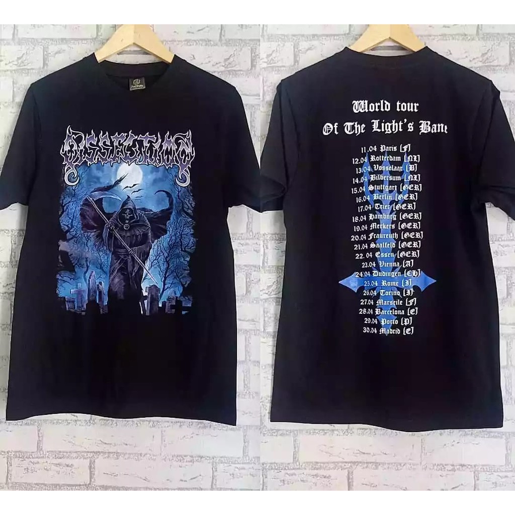 Jual T-Shirt Kaos Band Metal Rock Merchandise DISSECTION - Lights Bane ...