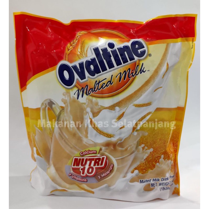 Jual Ovaltine Malted Milk Drink Powder 540 gr 18 sticks/30 gr Malaysia NUTRI 10 | Shopee Indonesia