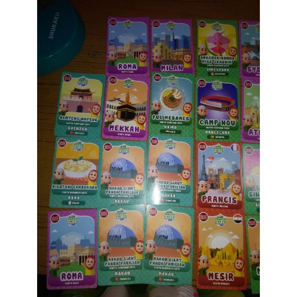 Jual kartu coki-coki nussa dan rara keliling dunia dan makanan | Shopee ...