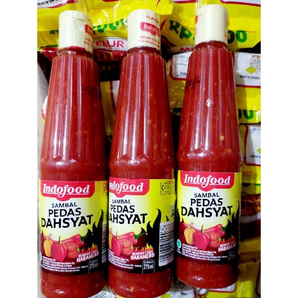 Jual Indofood Sambal Pedas Dasyat 275 ml | Shopee Indonesia