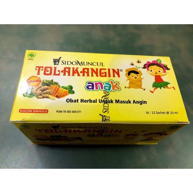 Jual TOLAK ANGIN ANAK herbal Sidomuncul 1 box isi 12 sachet | Shopee ...
