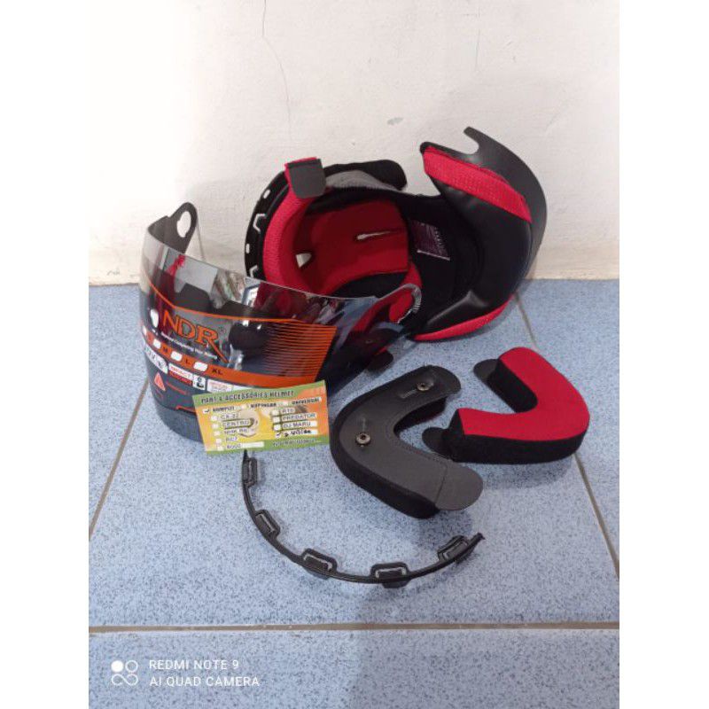Jual Paket komplit busa karet kaca visor helm KYT 2 Vision silver ...