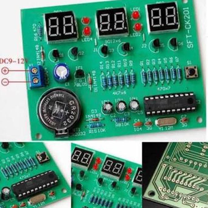 Jual Terbaru Diy Kit Digital Clock At89C2051 Jam Pcb + Komponen Set Dc 6V - 12V | Shopee Indonesia