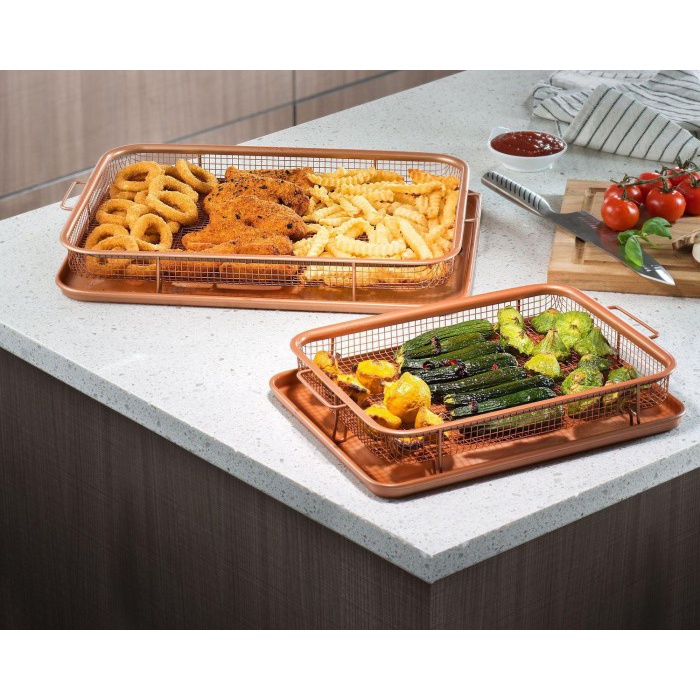 Jual DFANCCIE Cooper Crisper Tray Oven Tray Peniris Minyak Nampan ...