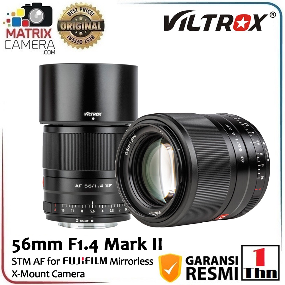 Jual Viltrox Lensa 56mm F1 4 Mark Ii Stm Af Lens For Fujifilm Fx Mount