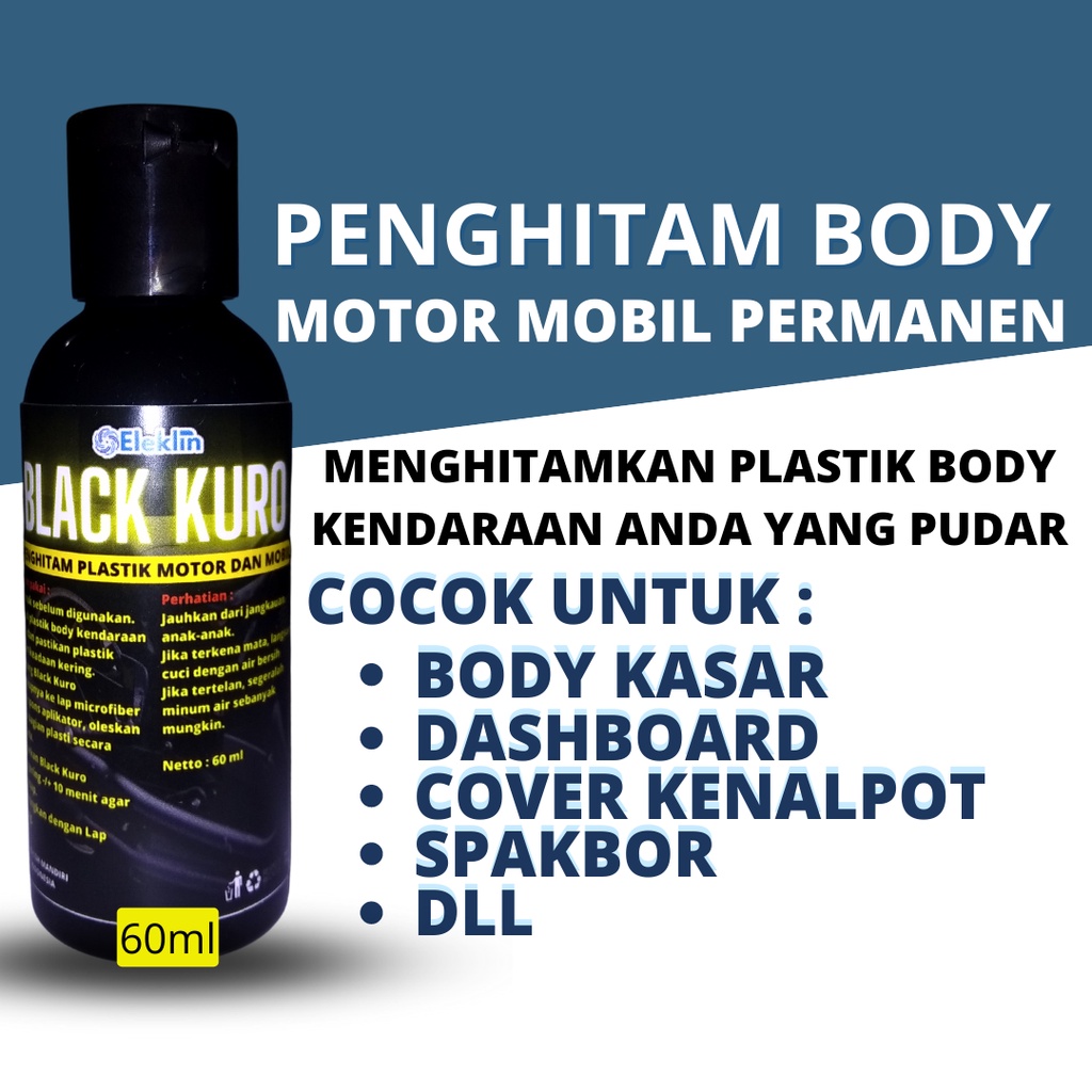 Jual Penghitam Body Motor Mobil Permanen Trim Restorer Original Black ...