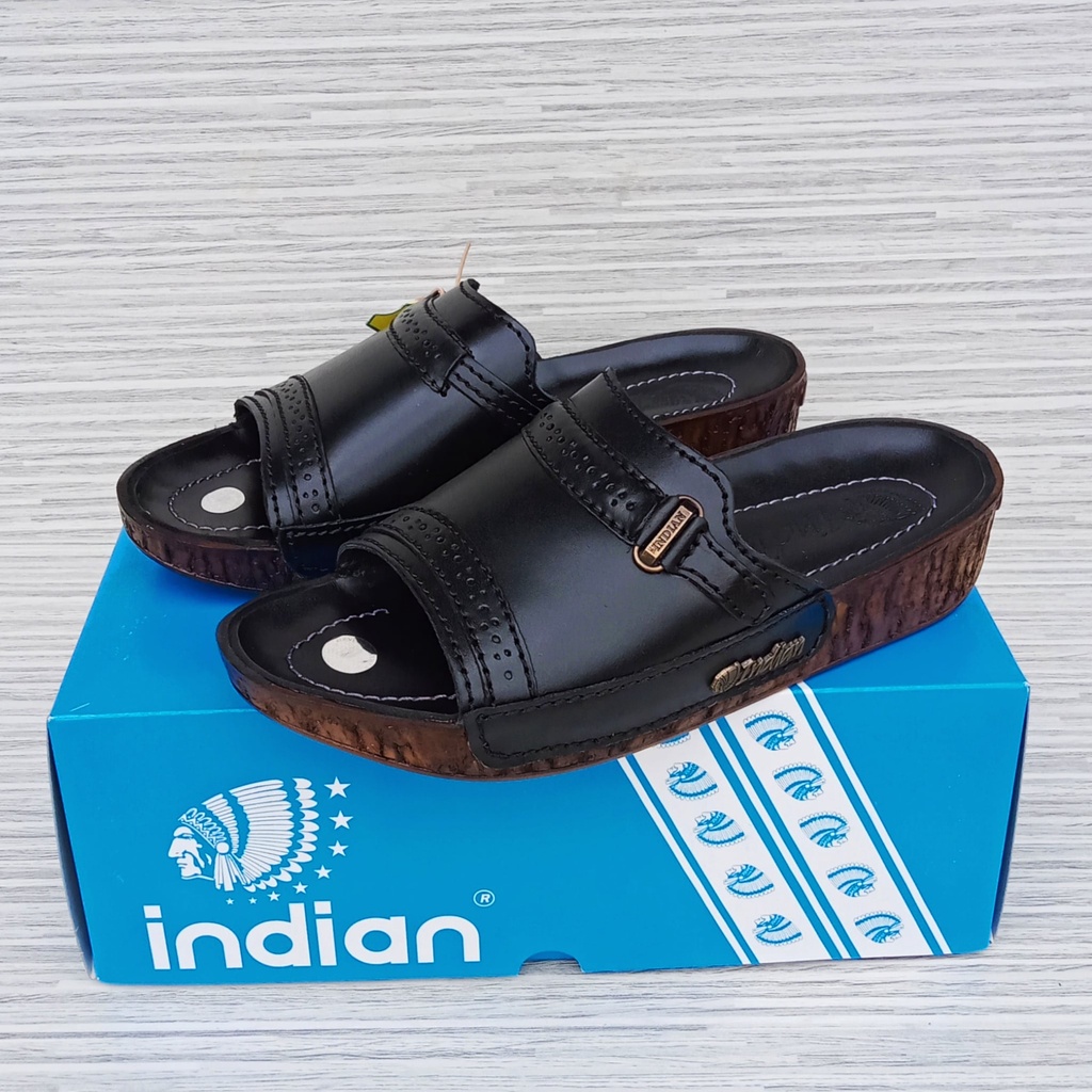 Jual Indian 437 sandal kulit sapi asli original 100% sandal pria kulit ...