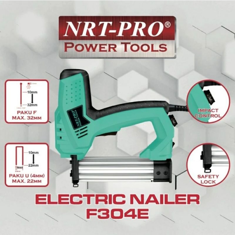 Jual Mesin Paku Tembak NRT F304E / Electric Nailer NRT Pro / Staple Gun Listrik 2in1 | Shopee ...