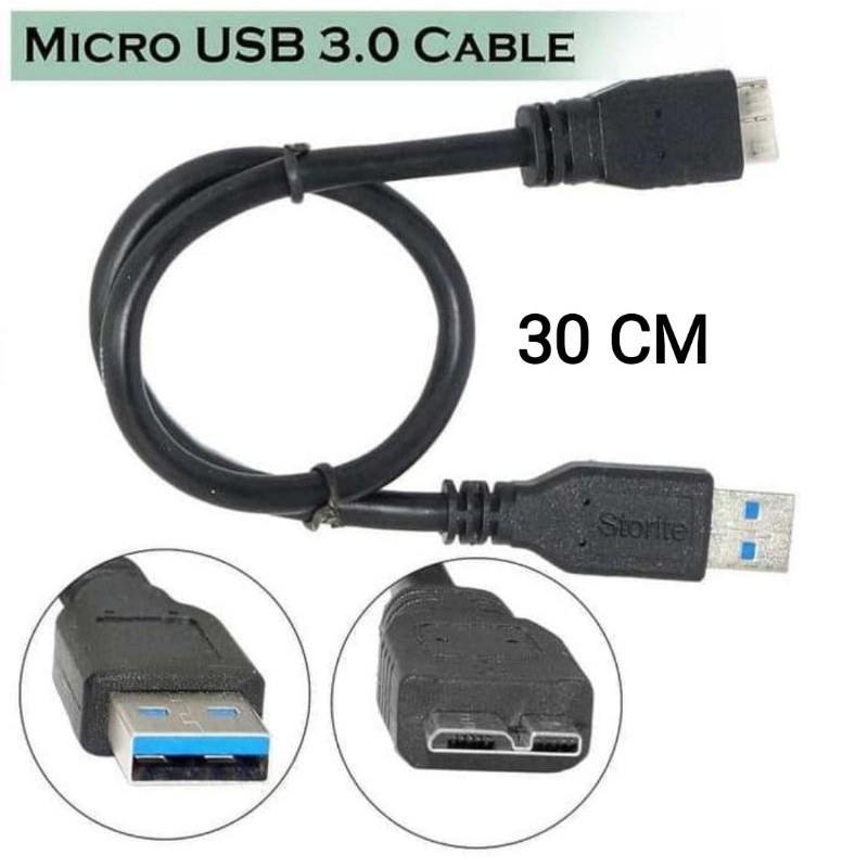 Jual Kabel Harddisk 30cm cable data HDD micro USB 3.0 WD SEAGATE ...