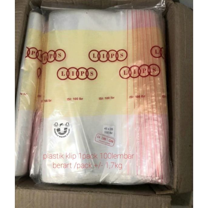 Jual Plastik Klip Besar 45cmx35cm plastik Klip baju jumbo plastik ...