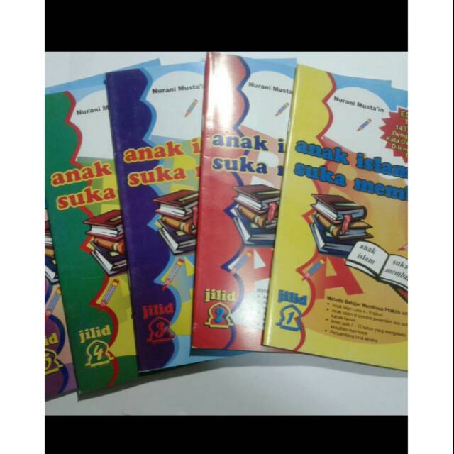 Jual Paket lengkap anak islam suka membaca jilid 1 2 3 4 5 | Shopee Indonesia